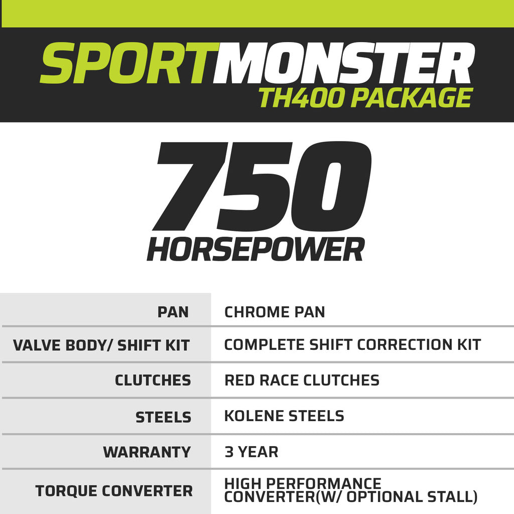 SportMonster Chevy TH400 - Transmission & Torque Converter